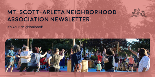 January 2024 Newsletter – Mt. Scott-Arleta Neighborhood Association
